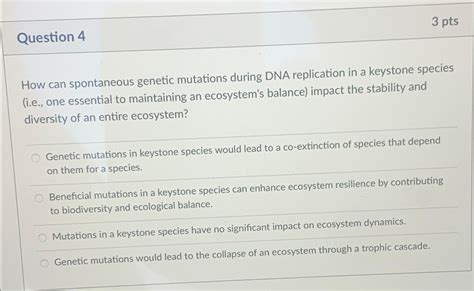 Solved Question 43 ﻿ptshow Can Spontaneous Genetic Mutations