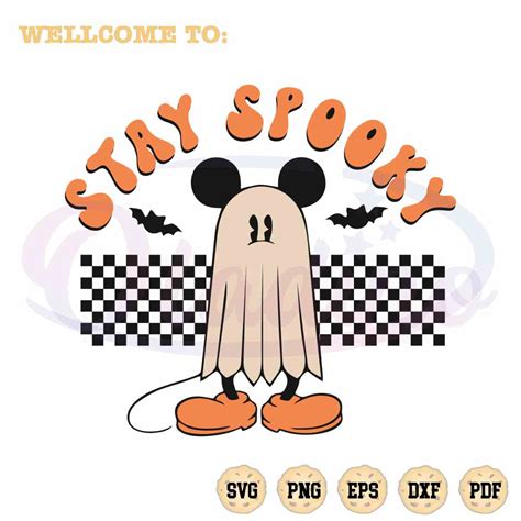 Halloween Mickey Mouse Stay Spooky Svg Graphic Designs Files