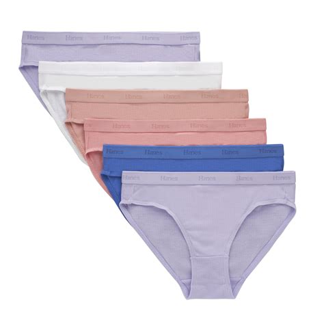 Hanes Big Ultimate Girls Supersoft Briefs And Hipsters Bikini Purple