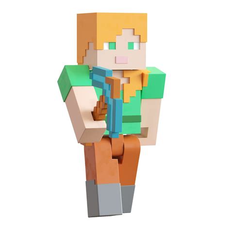 Minecraft Steve And Alex 3d Model For Corona