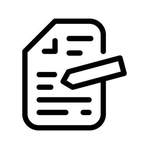 Document Edit Icon Vector Symbol Design Illustration 26631603 Vector