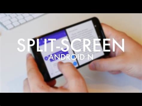 Android N Tip How To Enable Split Screen Multitasking YouTube