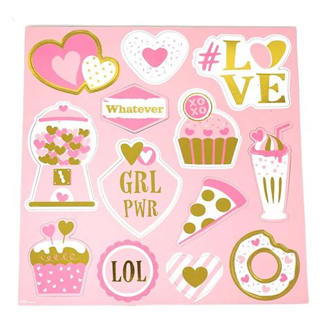 Valentine Magnets With Hot Stamping 13 Piece