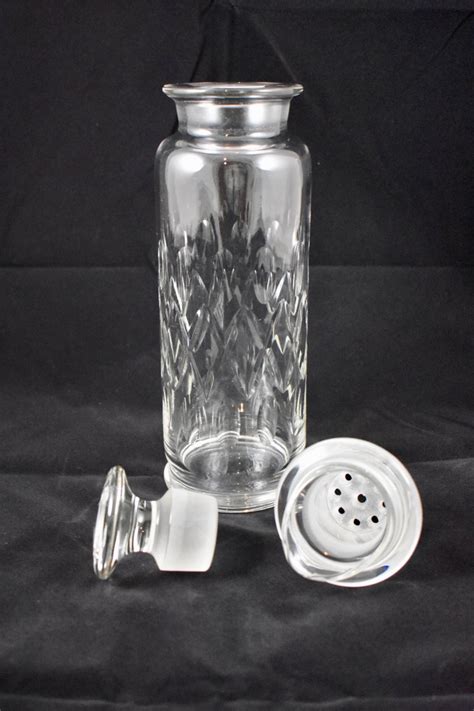 Art Deco Heisey Cut Glass 3 Piece Cocktail Shaker Circa 1920 1930 At