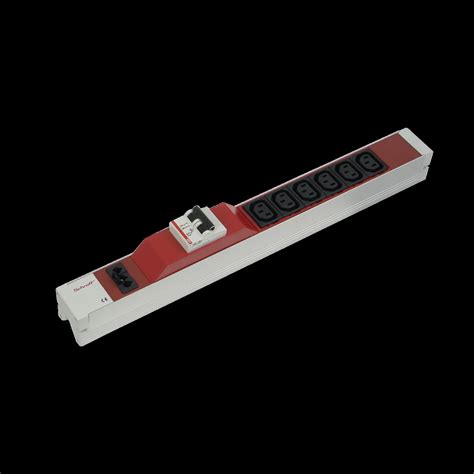 Socket Strip Iec C13 With Wieland® Input C13 6 Sockets 19 Red