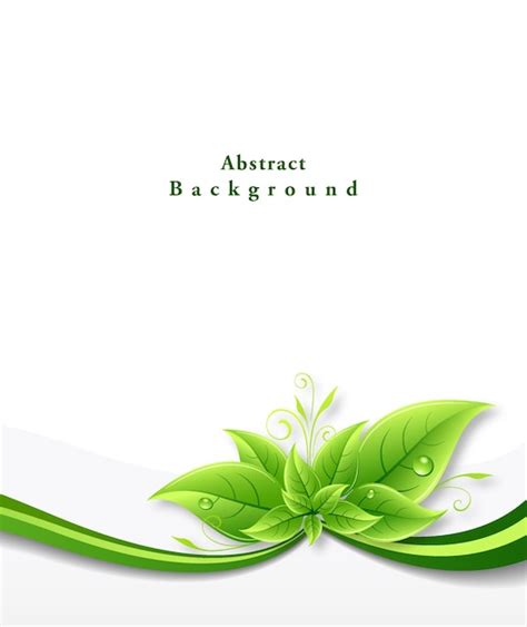 Premium Vector Spring Abstract Background Green Abstract Background Vector Illustration