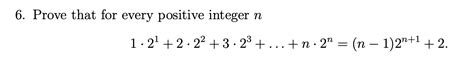 Solved 6 Prove That For Every Positive Integer N