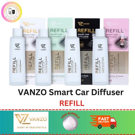 New Vanzo Smart Car Diffuserrefill Pack 100ml Smart Vibration