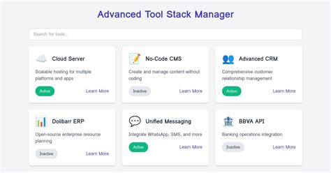 Advanced Tool Stack Manager
