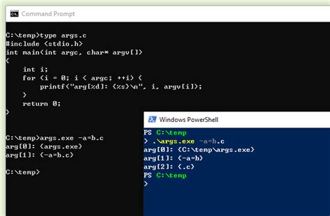 Windows Powershell And Batch Why Are `` And `` Used To Split A