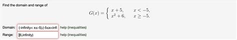 Solved Find The Domain And Range Chegg Com