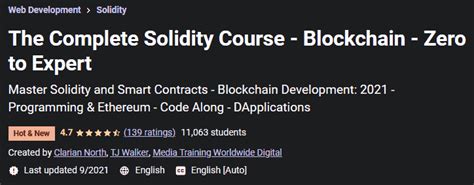 完整的 Solidity 课程 区块链 从零到专家 The Complete Solidity Course Blockchain Zero To Expert