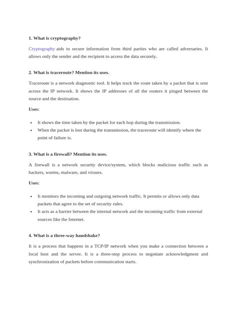 Cyber Security 3 Pdf Computer Network Transport Layer Security