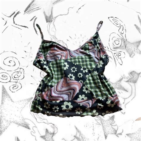 Dollskill Plus Reinvent Myself Mesh Crop Top Depop