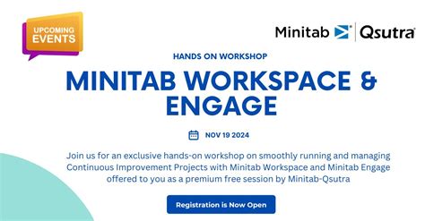 Minitabworkshop Continuousimprovement Qualitymanagement
