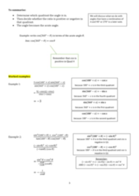 Solution Grade 11 Trig 03 Reduction Formulae Studypool