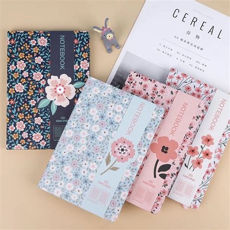 Colorful Floral Flowers Hardbound A5 Regular And A6 Mini Notebook Journal