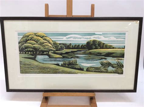 Lot 216 Peter Shread Contemporary Colour Woodcut
