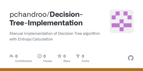 Github Pchandroo Decision Tree Implementation Manual Implementation Of Decision Tree