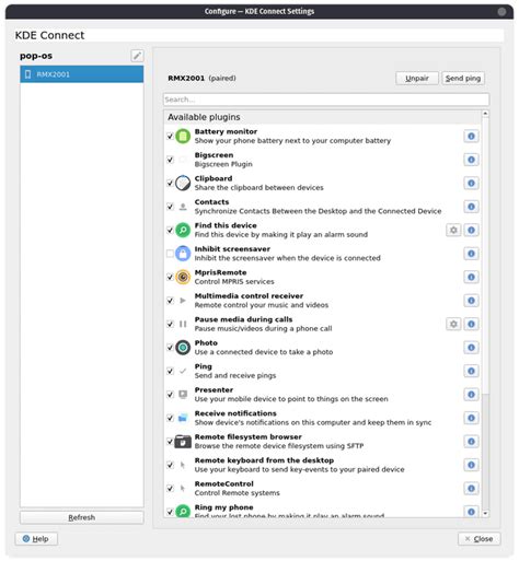 Kde Connect With Its Features And Working Flawlessly In My Popos