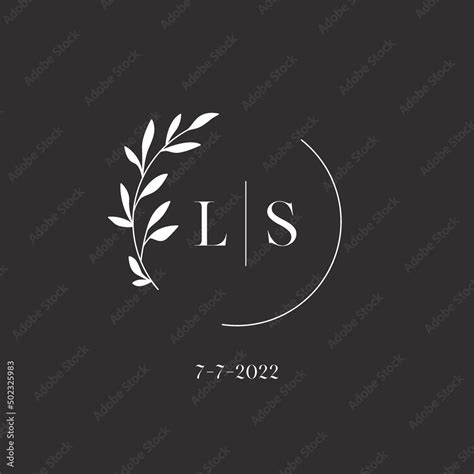 Letter Ls Wedding Monogram Logo Design Template Stock Vector Adobe Stock