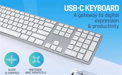 Matias Wired Usb C Keyboard For Mac With Numeric Keypad Mac Keyboard Compatible