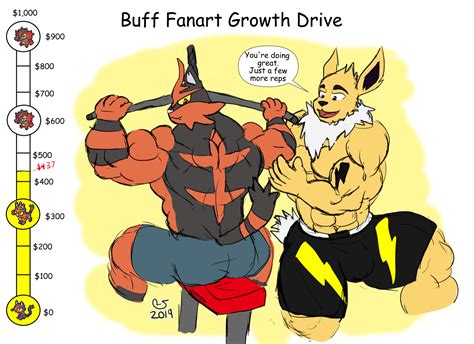 Buff Fanart Growth Drive Incineroar 4 Update1101 By Caseyljones On