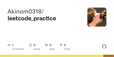 Github Akinom0318leetcodepractice