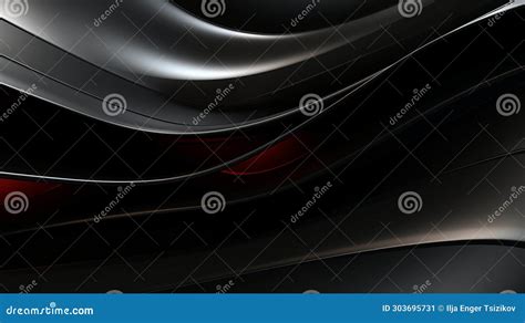 Abstract Black Wave Pattern Texture Background With Elegant Flowing