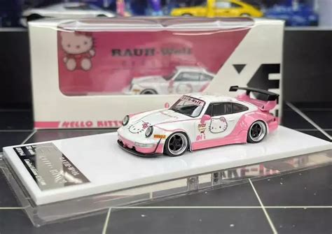 Porsche Rwb 964 Hello Kitty 1 64 Diecast Car By Xke Model Jvk Toys