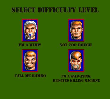 Wolfenstein 3d Difficulty Levels