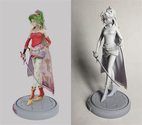 蒂娜 最终幻想3d打印模型 蒂娜 最终幻想3d打印模型stl下载 人物3d打印模型 Enjoying3d打印模型网