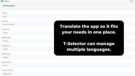 T‑selector Vat Switcher Display Prices Including Or Excluding Vat