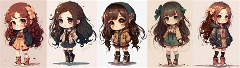 Chibi Characters Girl