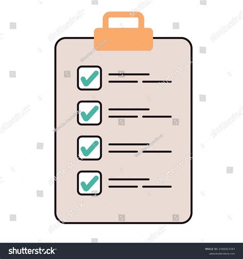Checklist Clipboard Board Tick Checkbox Design Stock Vector Royalty Free 2192427247 Shutterstock