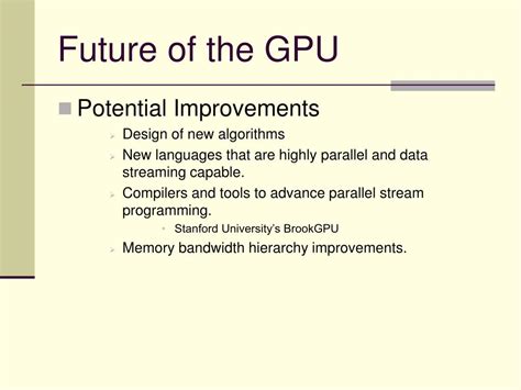 Ppt Evolution Of The Graphical Processing Unit Powerpoint Presentation Id 3851615