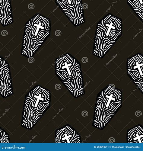 Halloween Cute Item Semless Vector Design Stock Vector Illustration