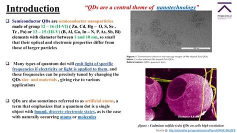 Semiconductor Quantum Dots For Electrochemical Biosensor Pptx Chemistry Science