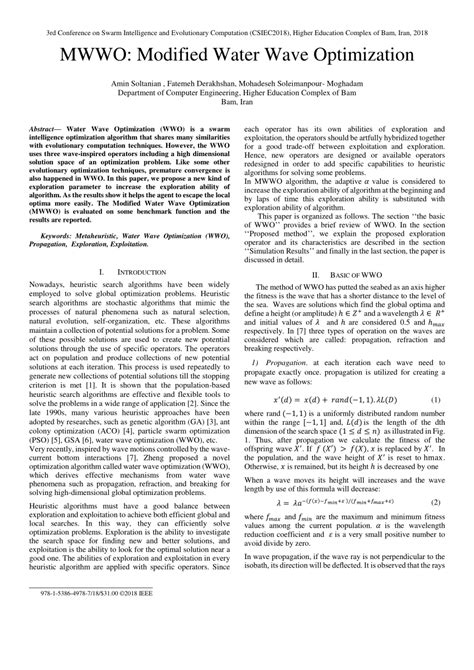 pdf mwwo modified water wave optimization