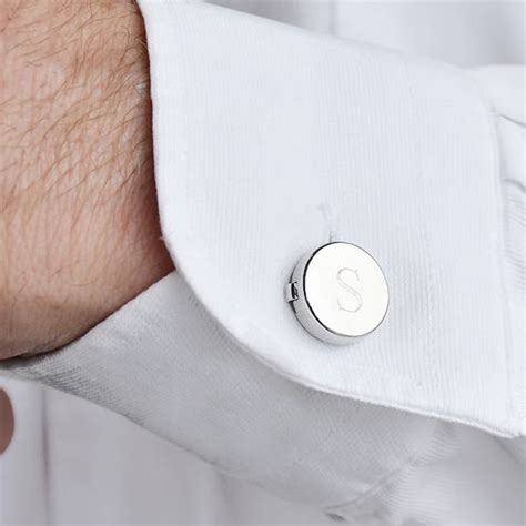 Monogram Personalised Button Cover Cufflinks By Ellie Ellie
