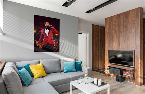 Nipsey Hussle Art Canvas Nipsey Sings With Red Suit Art Canvas Etsy