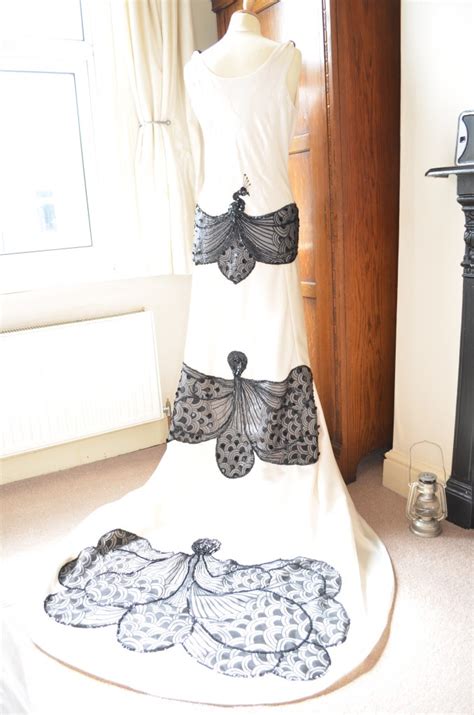 Aubrey Beardsley Evening Gown Private Commission Meridith Towne