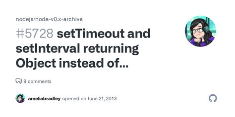 Settimeout And Setinterval Returning Object Instead Of Number · Issue