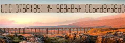 LCD Display 14 Segment Condensed Font FFonts Net