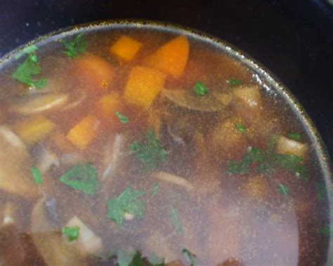 Mushroom Vegetable Soup Recipe Chefs Resource Recipes