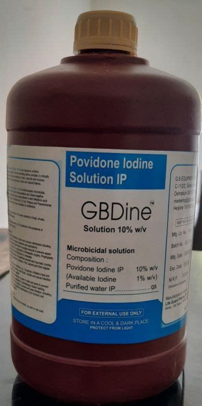 2 Litre Povidone Iodine Solution Ip 10 At Rs 440 In Ghaziabad Id