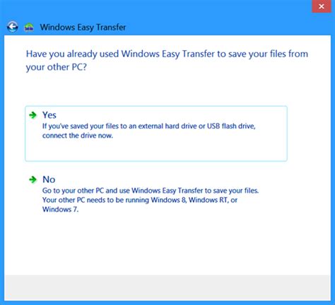 Transfer User Profile To New User Account Using Windows Easy Transfer