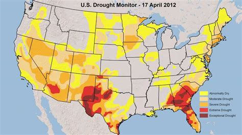 U S Drought Monitor Map Youtube