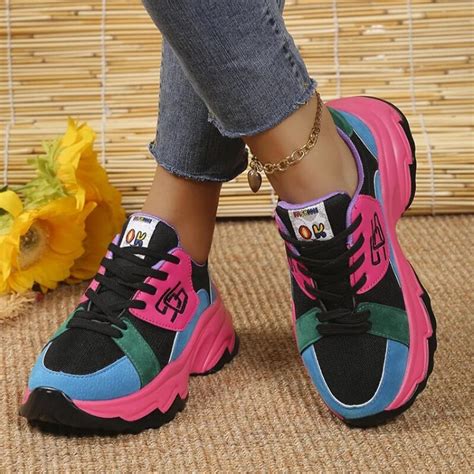 Badu Bg Дамски вулканизирани обувки Ежедневни маратонки на платформа Дамски есенни модни