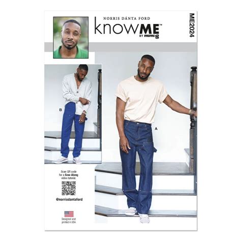 Know Me Sewing Pattern 2024 Aa Mens Jeans By Norris Danta Ford Abakhan Abakhan